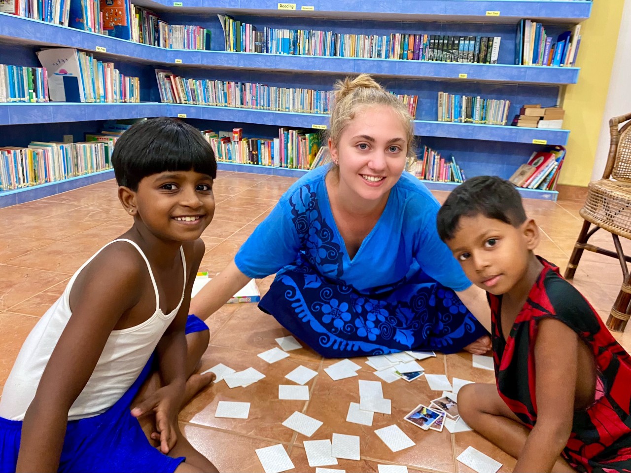 Mit den Engeln in der beliebten Bücherei